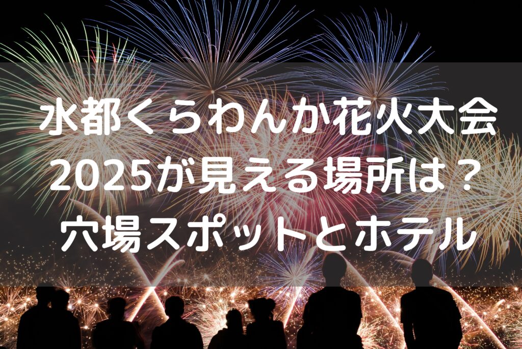 【穴場6選】くらわんか花火大会2025無料で見える場所はどこ?ﾁｹｯﾄなしで観覧できるｽﾎﾟｯﾄ | Museblog